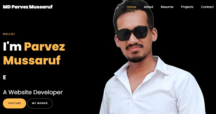 Md Parvez Mussaruf | Web Developer Portfolio